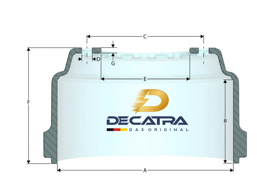 3922X – Brake Drum | Decatra - Das Original